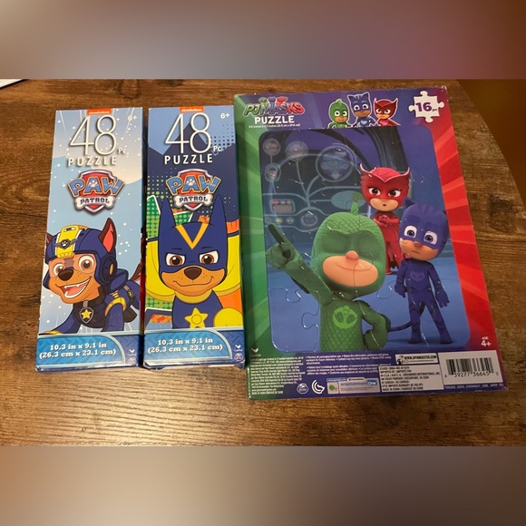 Paw Patrol | Toys | Nwt Paw Patrol Puzzles 2 And Pj Mask Puzzle | Poshmark
